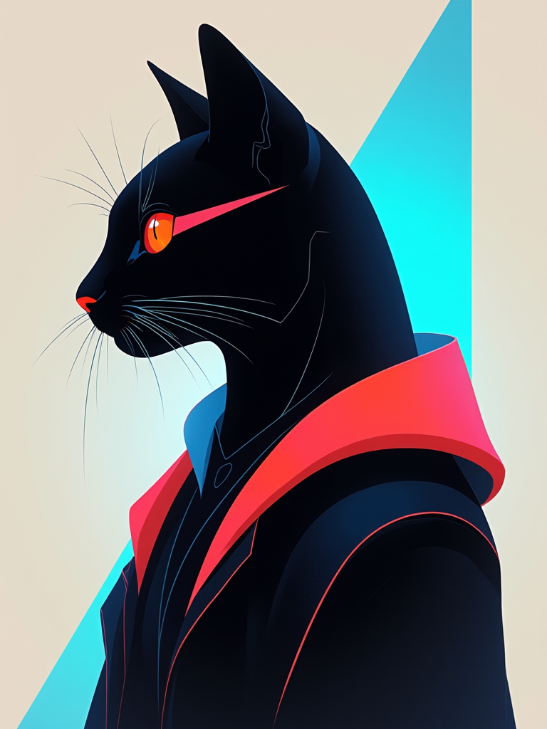 夜猫_Gpaint-站酷ZCOOL