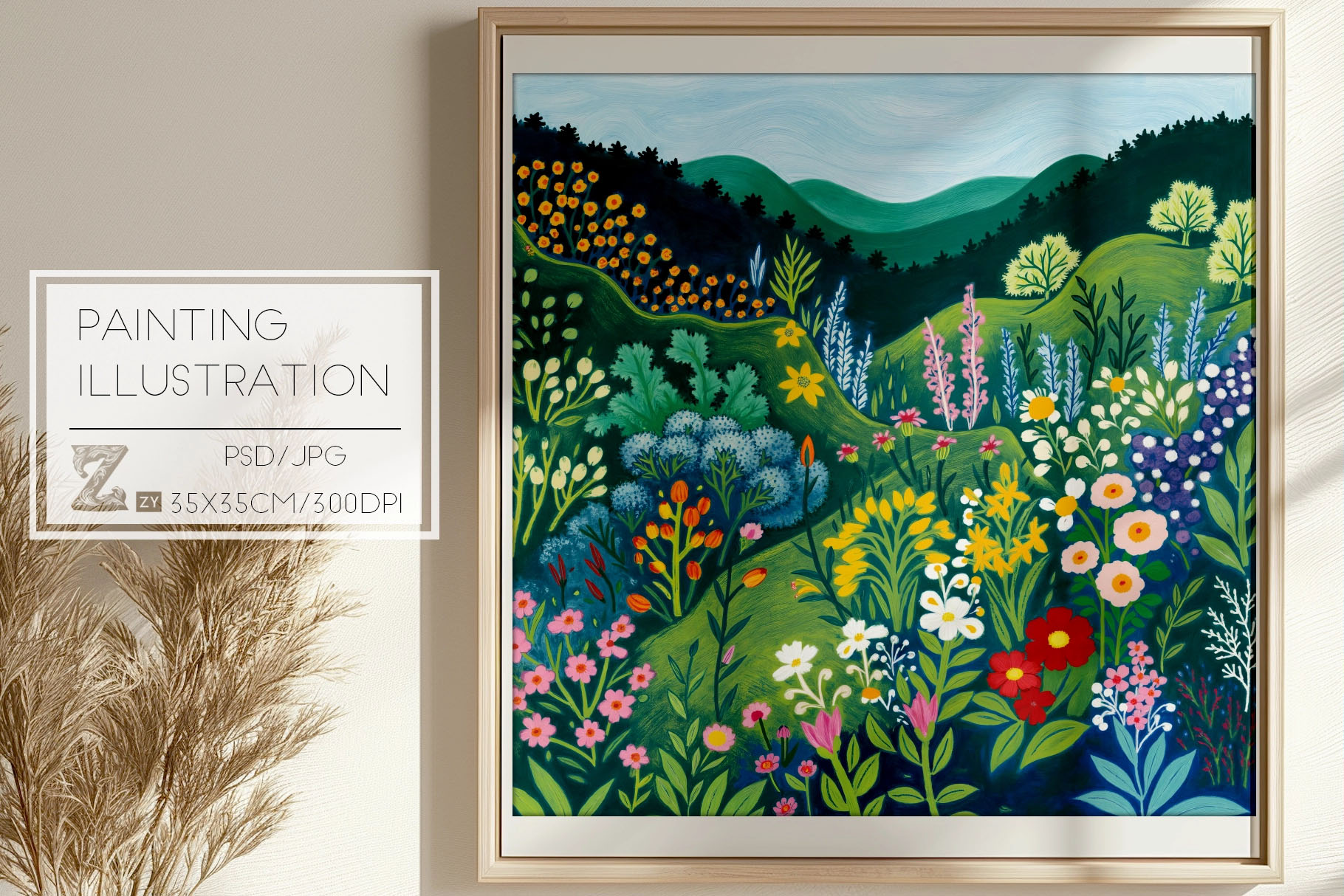 🌳抽象丛林花卉，超惊艳💐110404_羊羊阳的插画世界-站酷ZCOOL