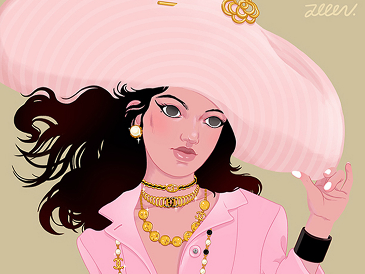 时尚人物插画｜普子_圆圆的普子-站酷ZCOOL