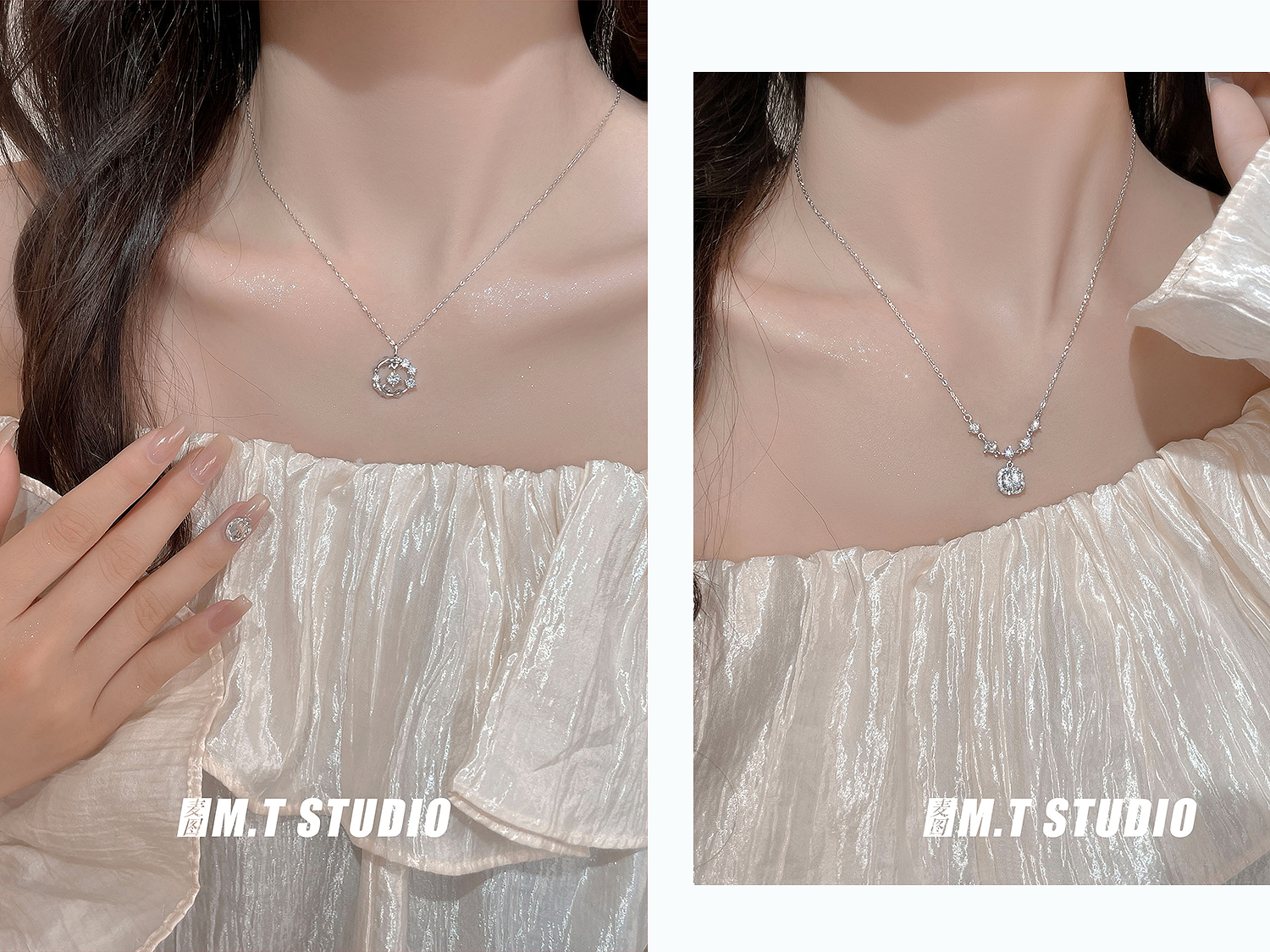 S925银饰项链_麦图商业摄影-站酷ZCOOL