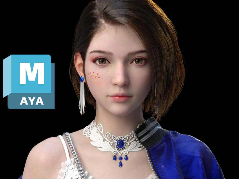 Maya-漂亮短发小姐姐角色模型制作教程。maya建模基础_Alan安澜-站酷ZCOOL