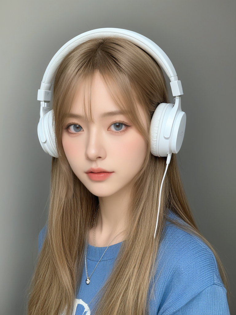 听音乐的女孩_Gagahand-站酷ZCOOL