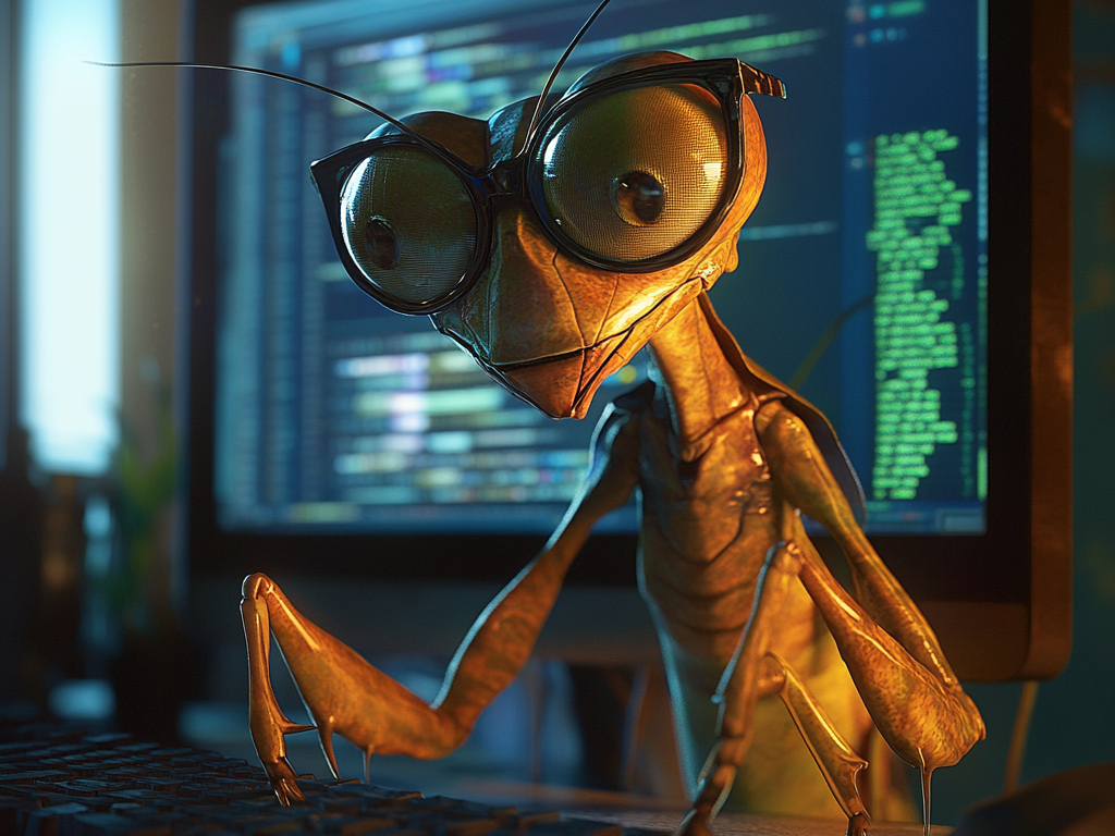 插画 兰戈程序员_飞飞_FvFv-站酷ZCOOL