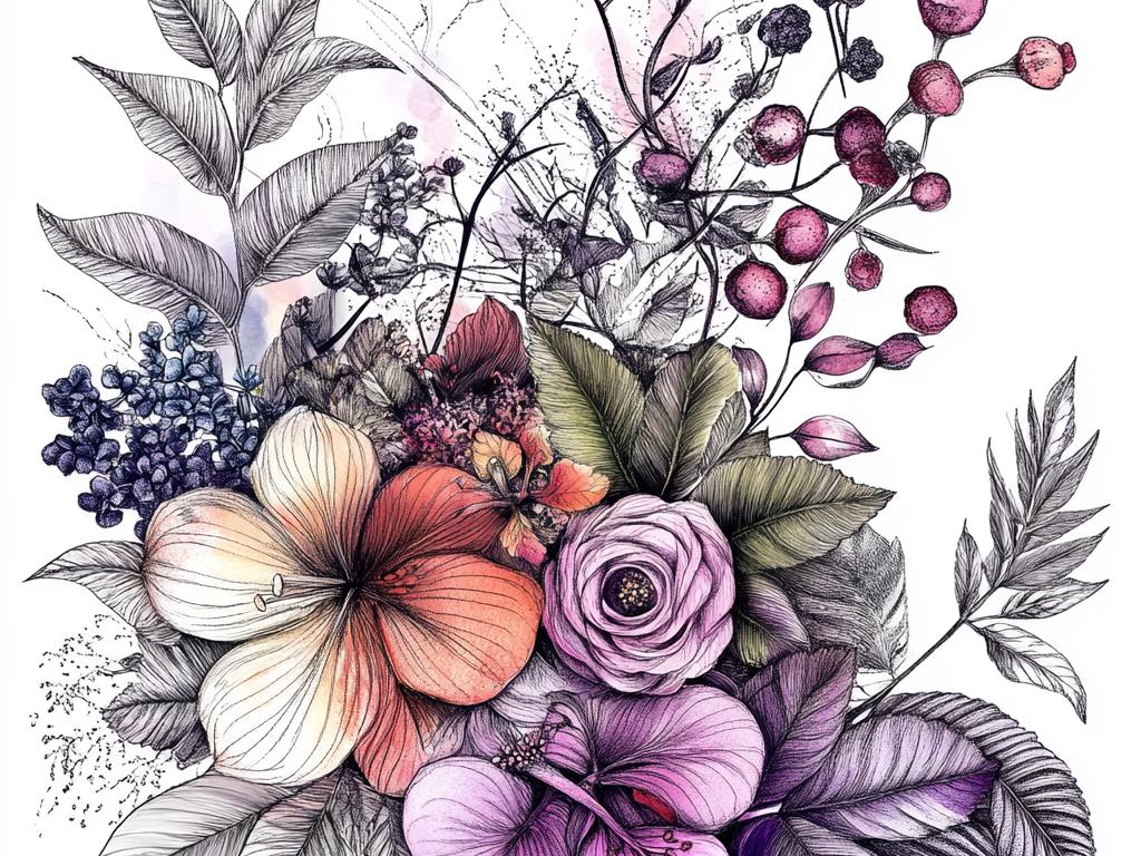 彩铅花卉_ALLY1212-站酷ZCOOL