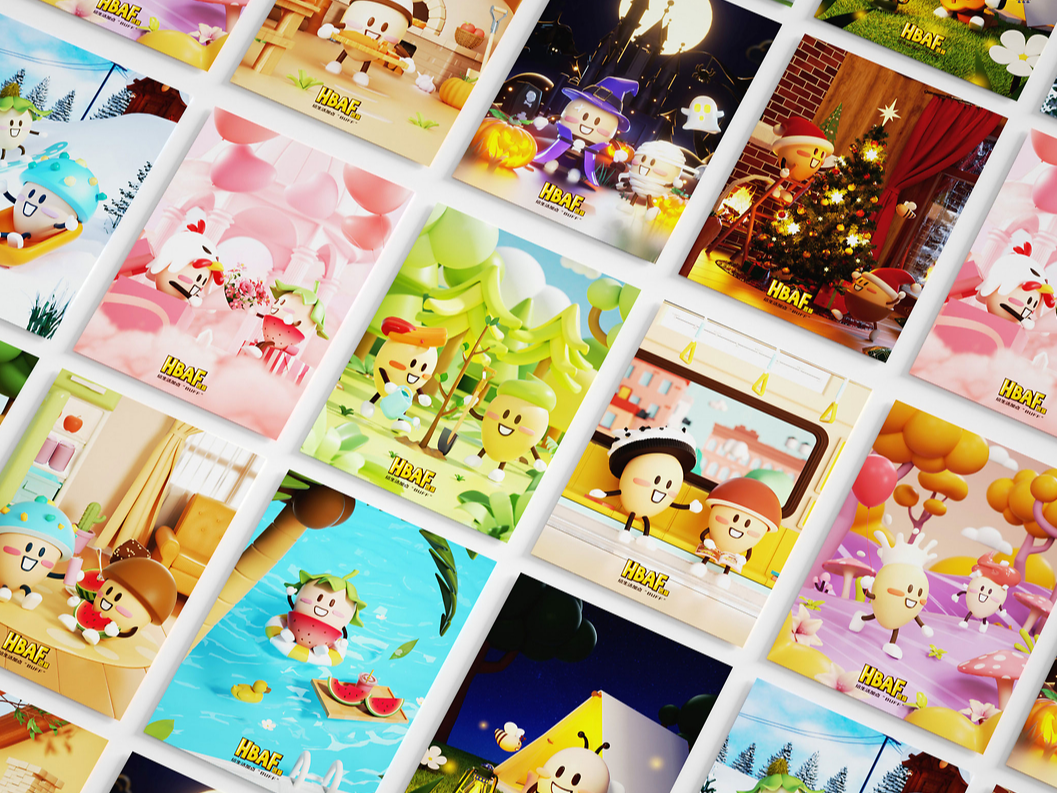 卡通场景练习_Meilvli-站酷ZCOOL