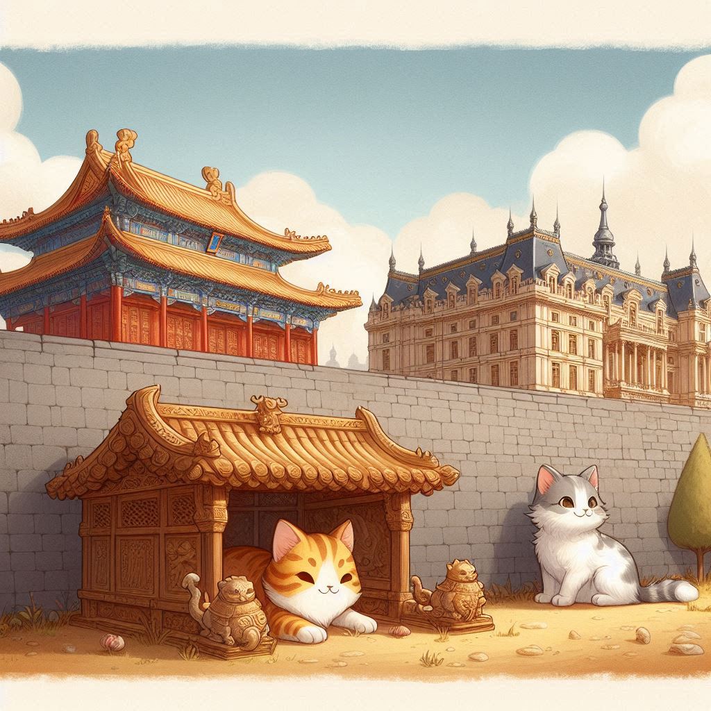 AI作品 《猫咪与宫殿》_梨塔lks-站酷ZCOOL