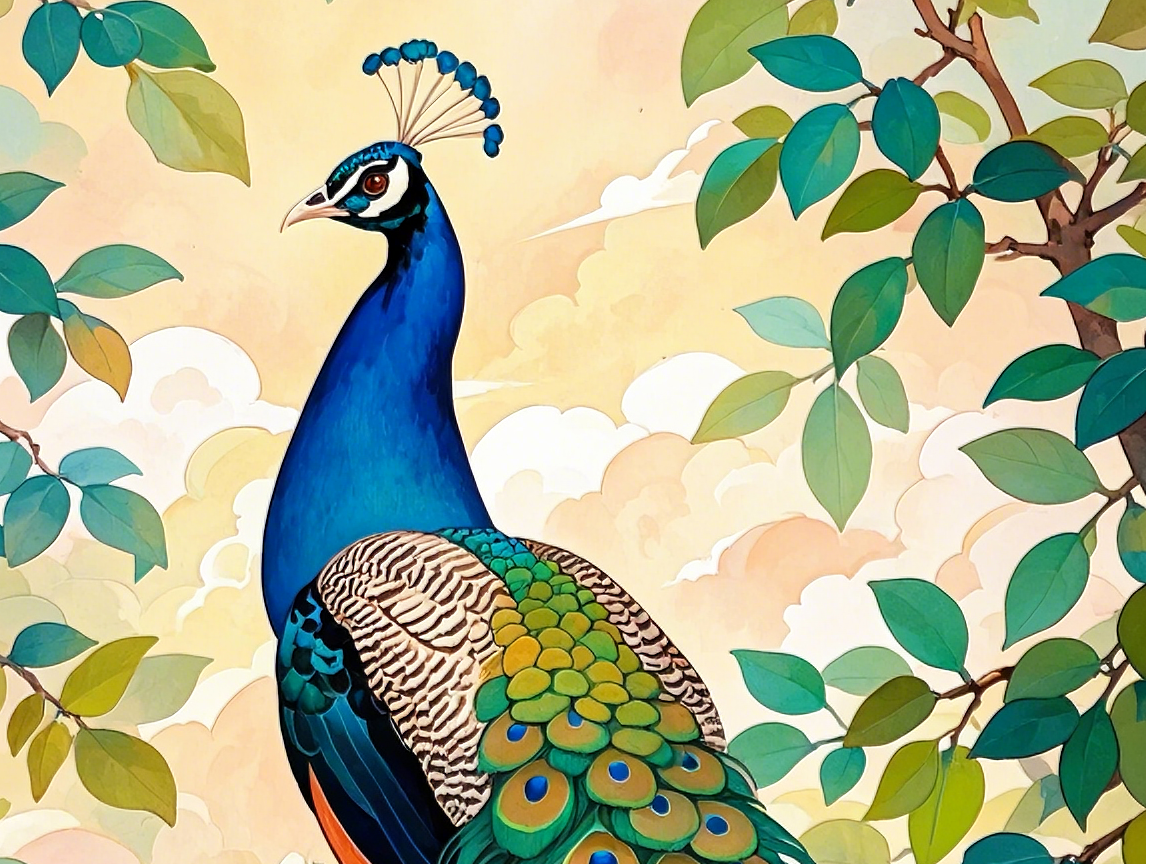 美丽孔雀_恺哥666-站酷ZCOOL