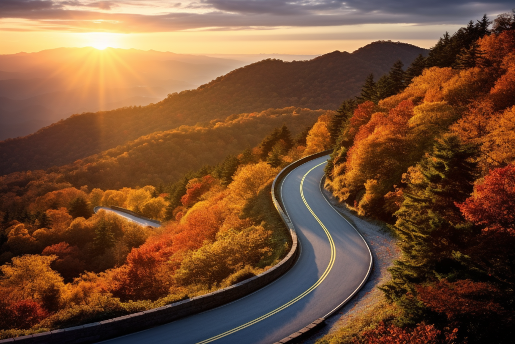 盘山公路_Hanqh-站酷ZCOOL