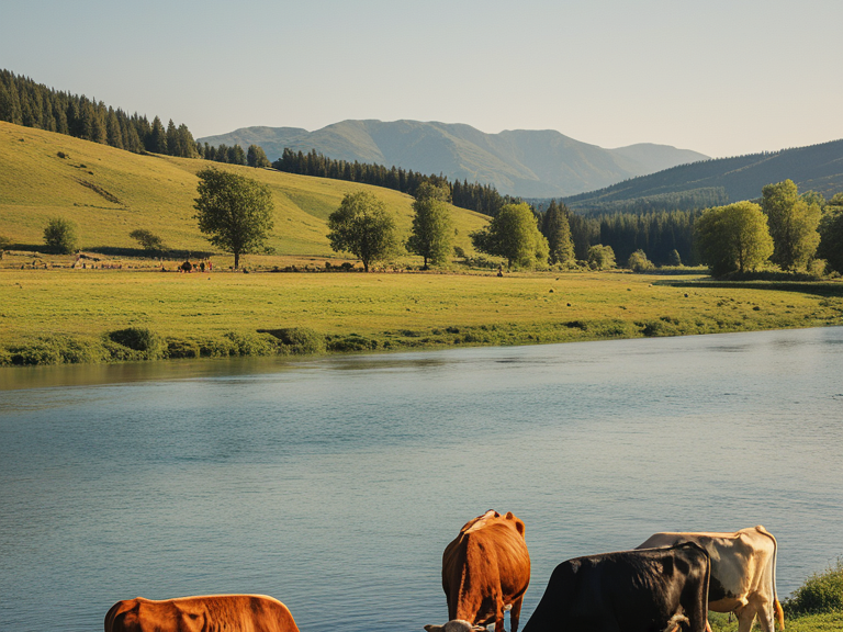 草原溪流_Z433744292-站酷ZCOOL