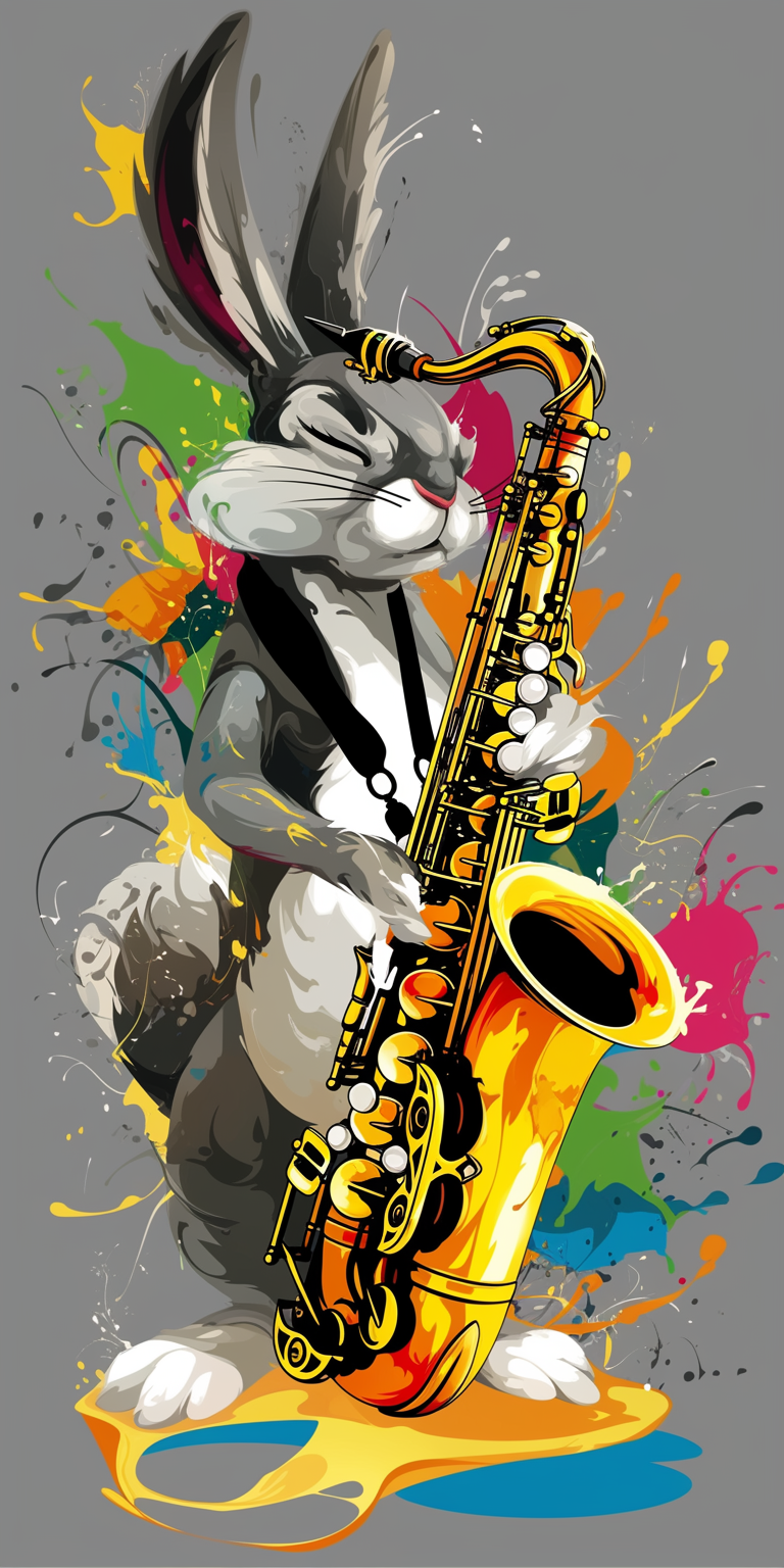 涂鸦动物乐队1_AIdoll-站酷ZCOOL