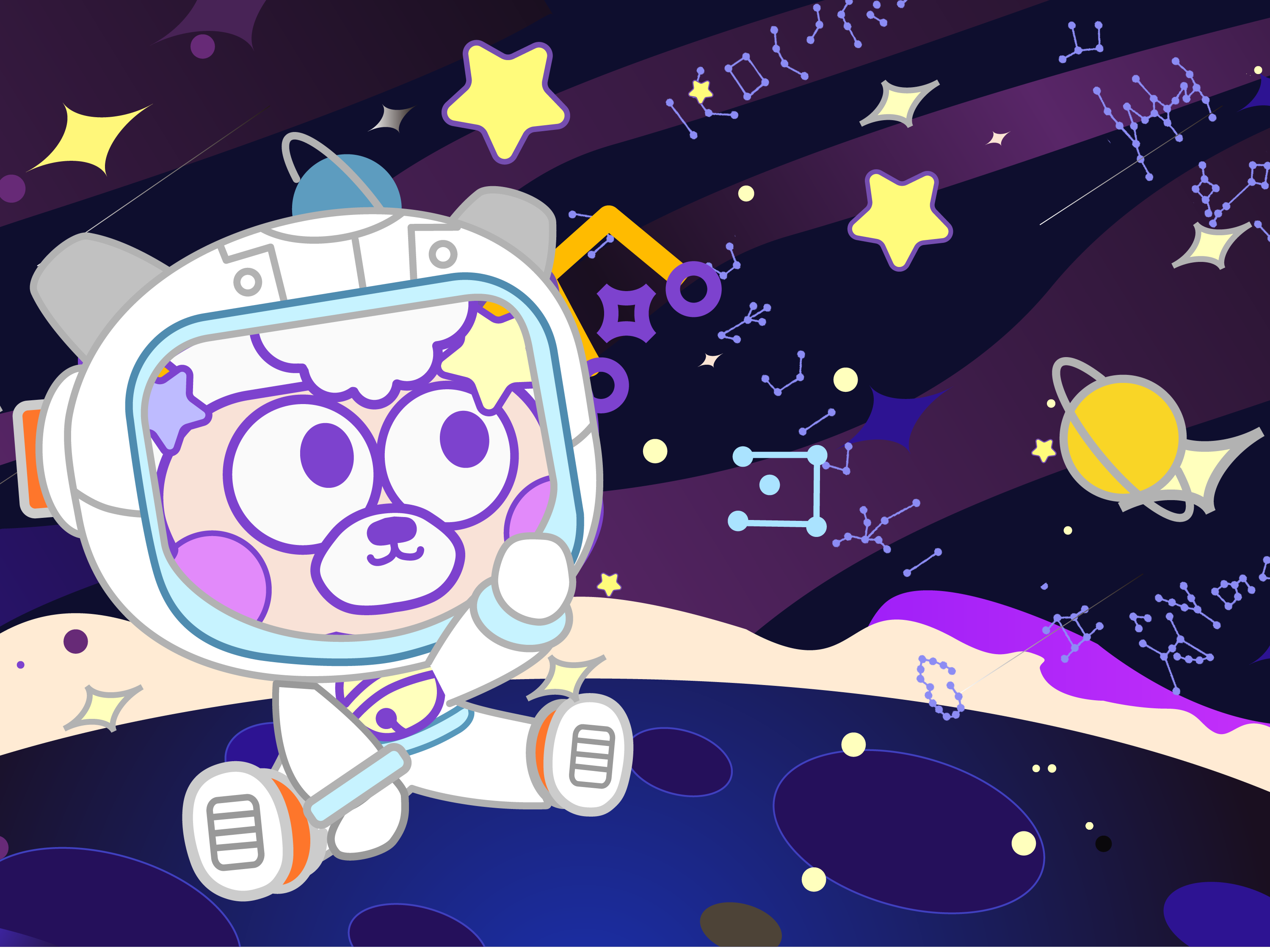 星小羊_巧乐紫-站酷ZCOOL