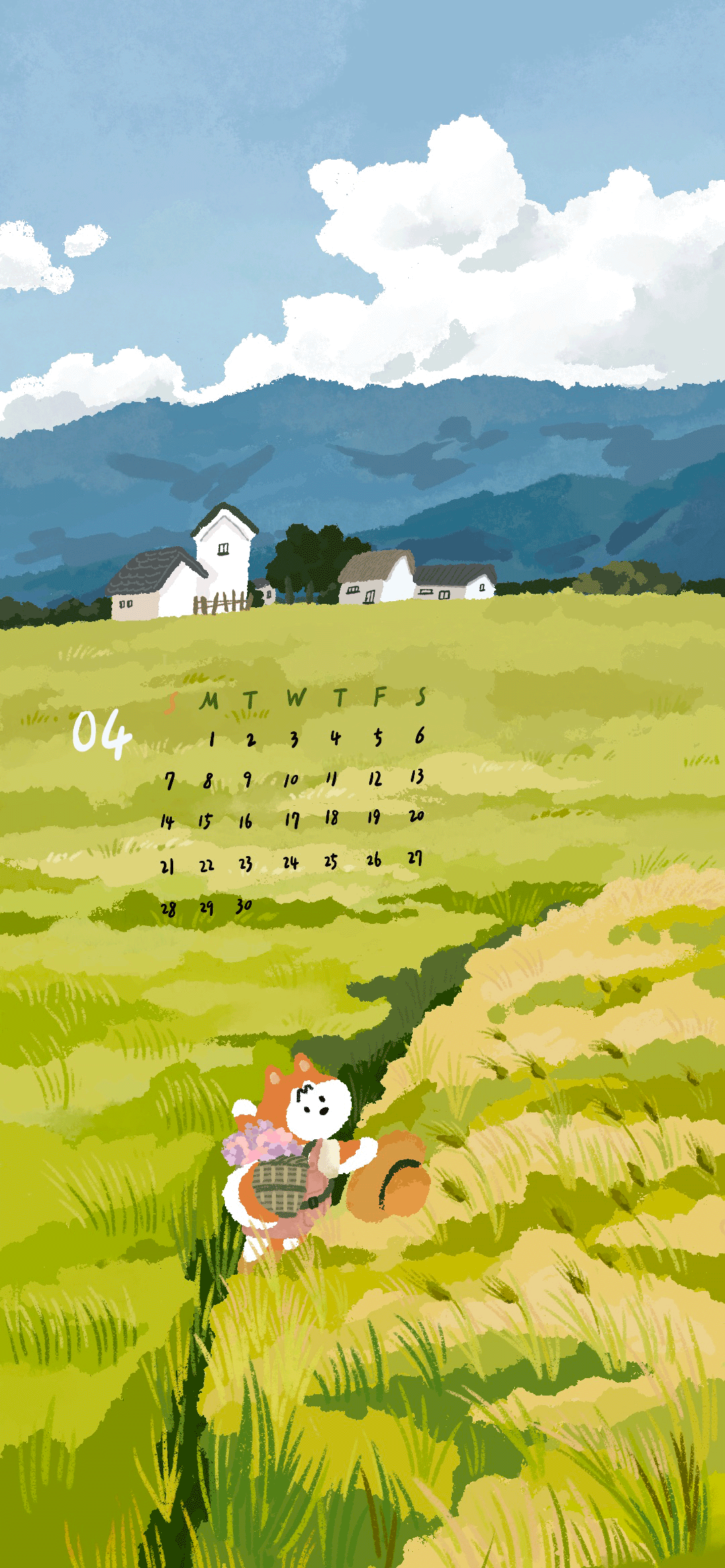 2024手绘壁纸合集_小猫头巾-站酷ZCOOL