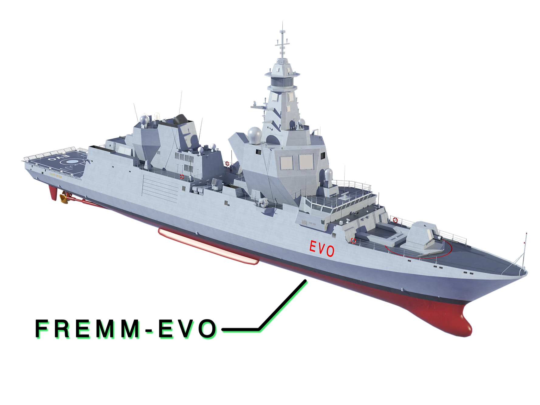 FREMM-EVO护卫舰_3DGuard-站酷ZCOOL