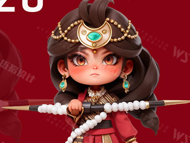 IP形象设计丨藏族索娜_伍拾设计-站酷ZCOOL