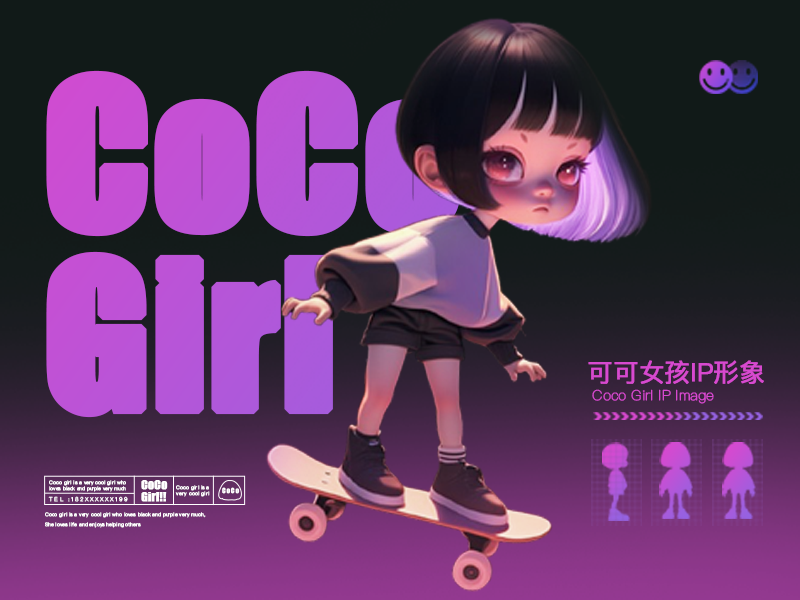 CoCo Girl 可可女孩 ｜IP形象设计_Candy陈-站酷ZCOOL