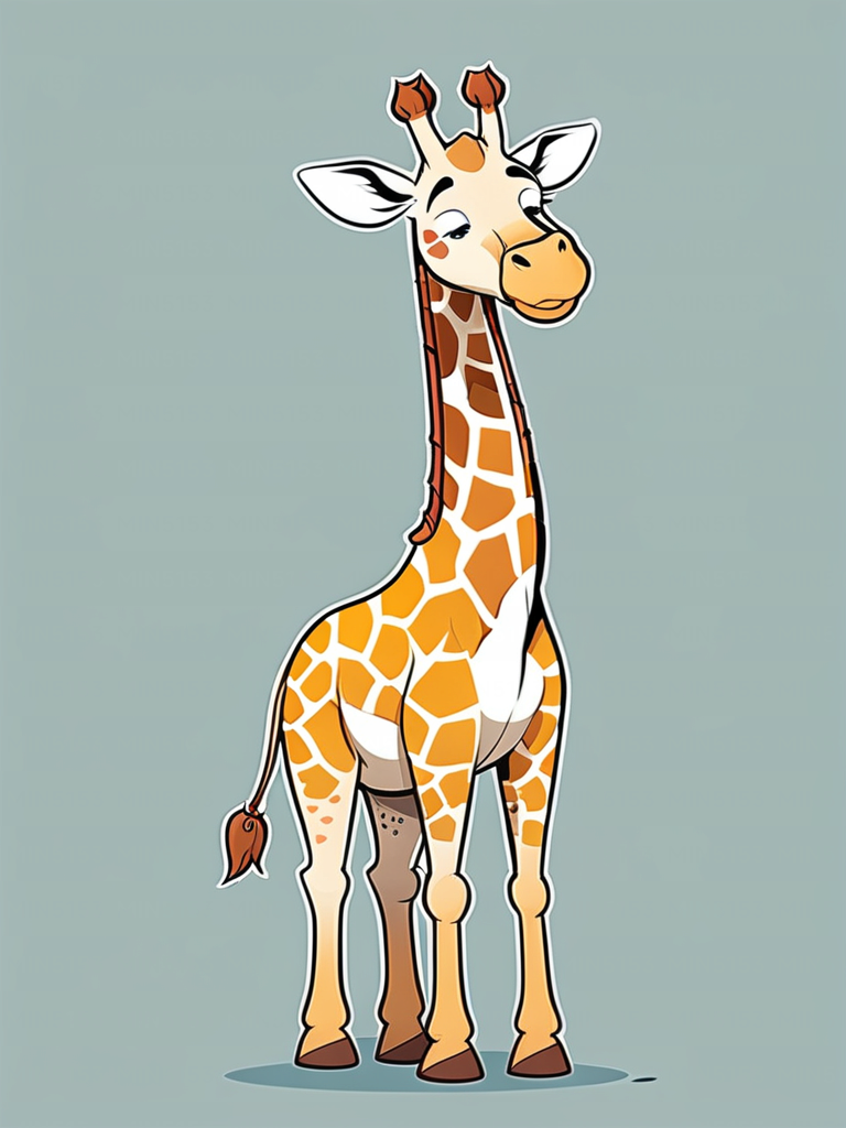 卡通长颈鹿_独one无two-站酷ZCOOL