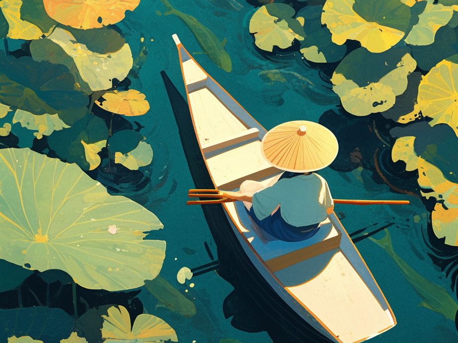 荷叶小船_周周12323-站酷ZCOOL