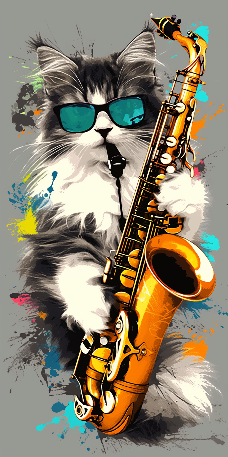 涂鸦动物乐队2_AIdoll-站酷ZCOOL