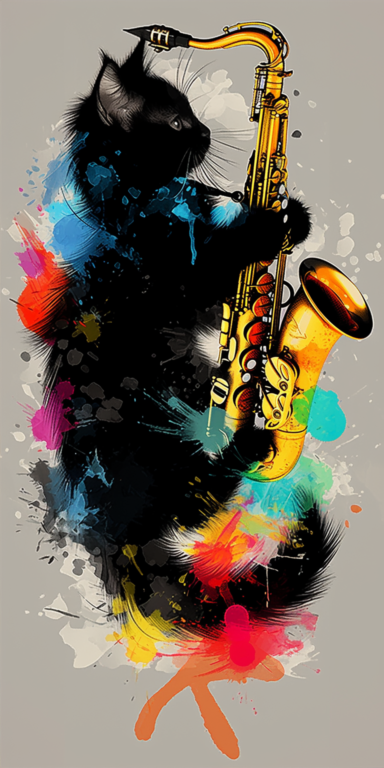 涂鸦动物乐队2_AIdoll-站酷ZCOOL