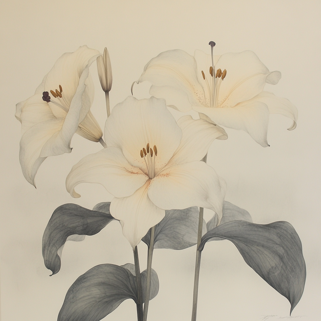 工笔画风格各种花_蛋蛋111111-站酷ZCOOL