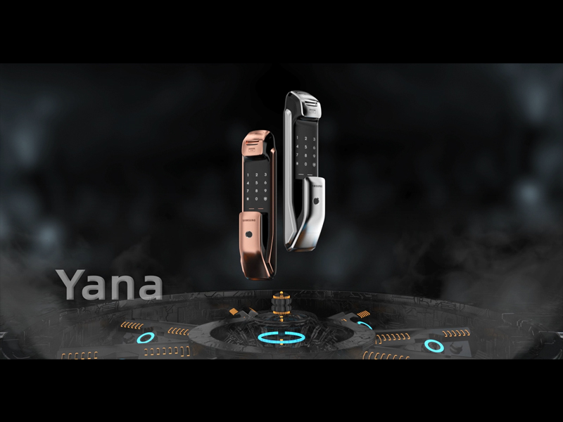 指纹门锁_3D产品动画_Yana_王焰-站酷ZCOOL