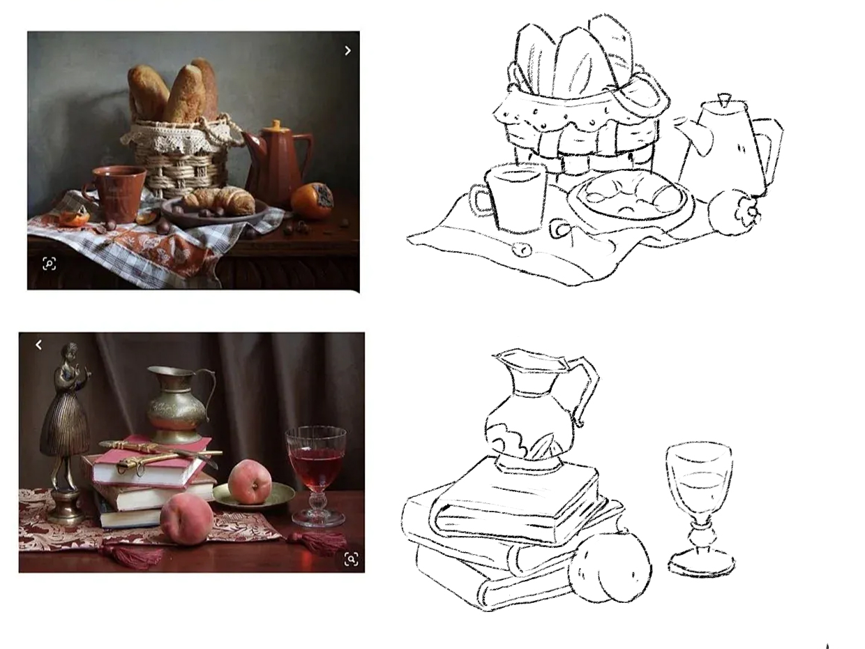 插画控笔练习 小物件合集1-4_摘星星的Ana-站酷ZCOOL