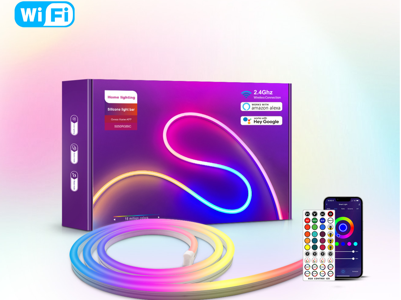 MOCMO HOME：WIFI款霓虹灯带_GVVOOHOME-站酷ZCOOL