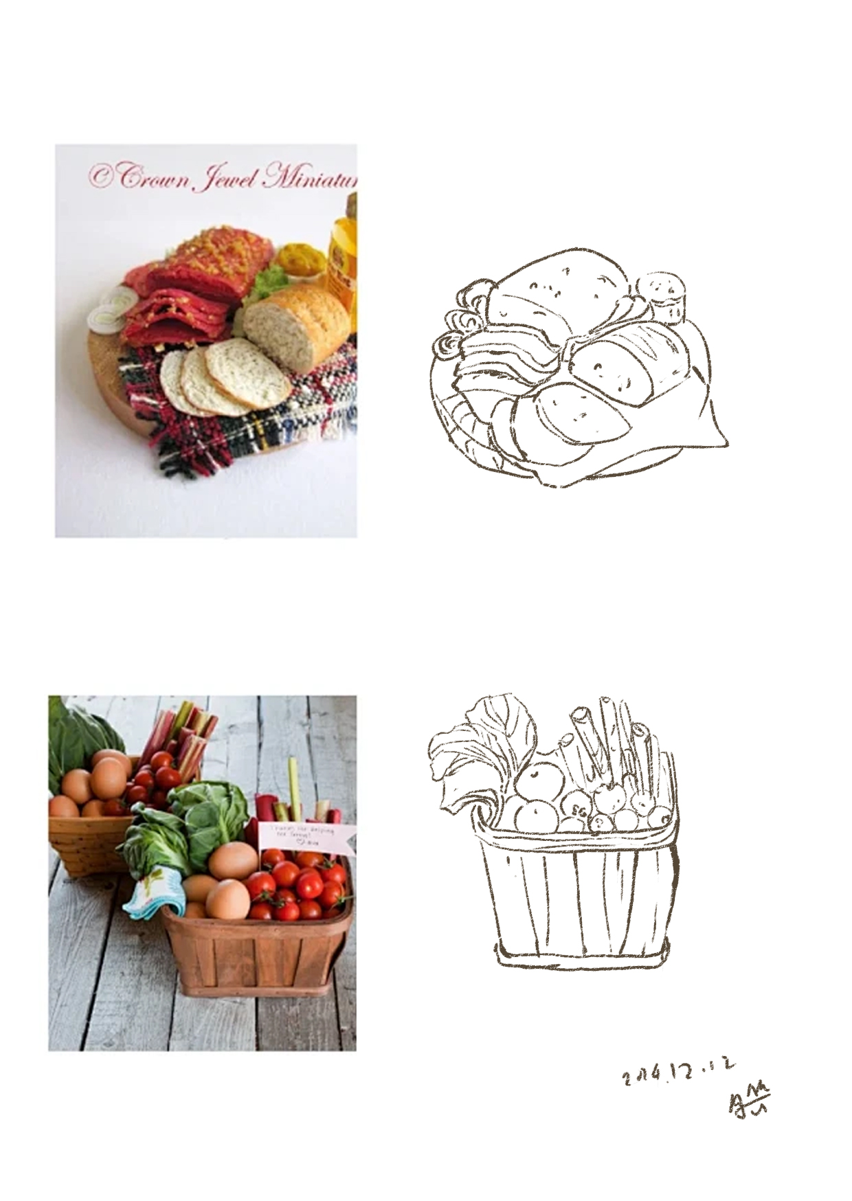 插画控笔练习 小物件线稿5_摘星星的Ana-站酷ZCOOL