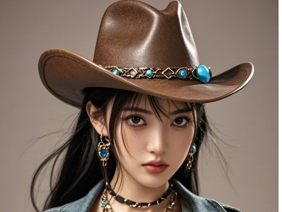 牛仔女郎，英姿飒爽_waakon-站酷ZCOOL