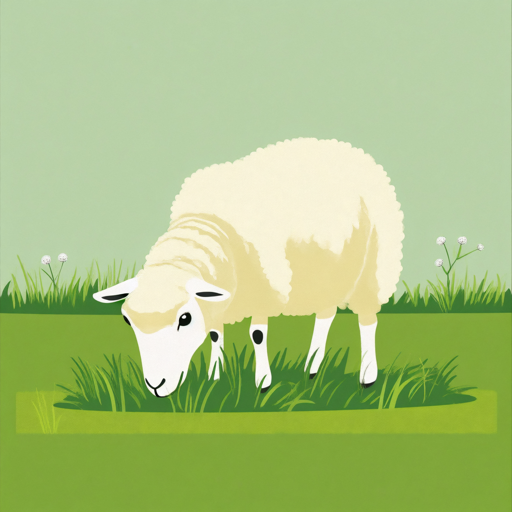 吃草的绵羊_GGGboy-站酷ZCOOL