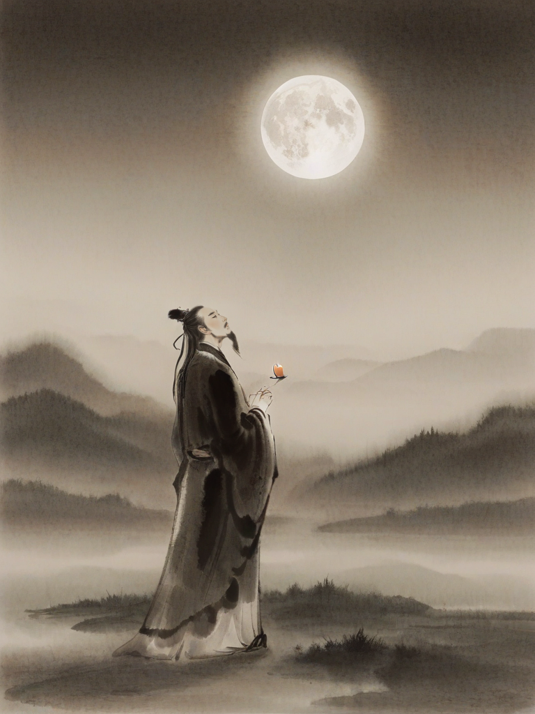 举头望明月_独one无two-站酷ZCOOL