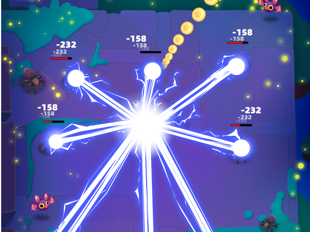 竖版弹幕射击肉鸽游戏roguelike策略战斗休闲欧美卡通_像素梦-站酷ZCOOL