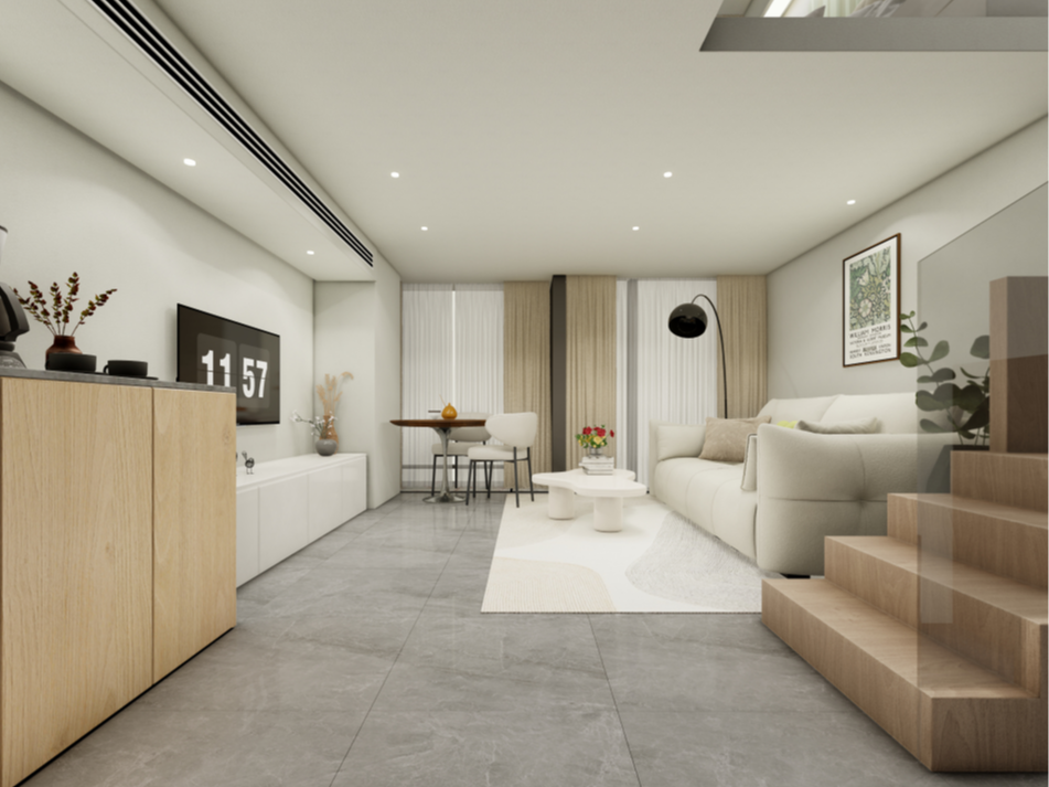 奶油风Loft效果图设计_板栗先生R-站酷ZCOOL