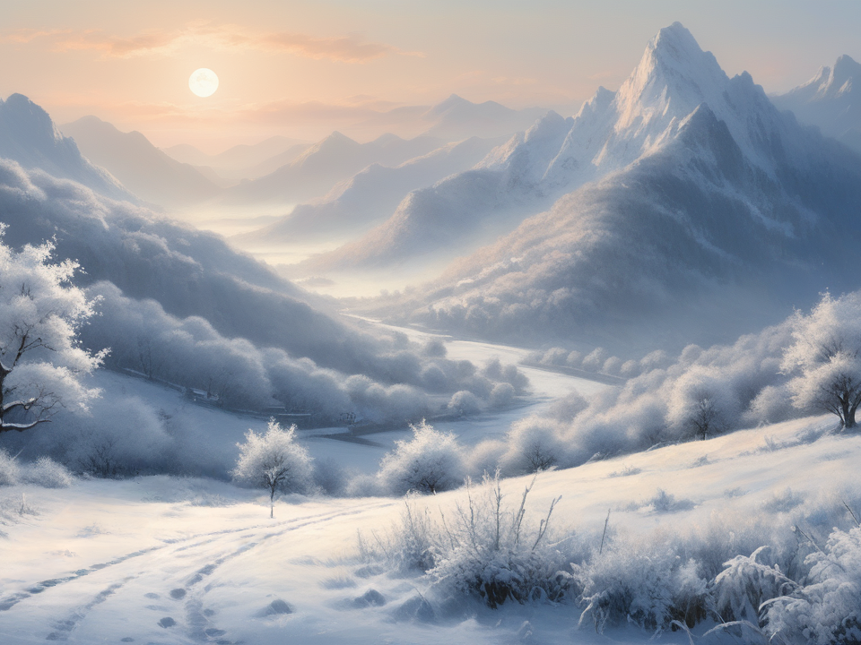 冬日雪景_京棠一墨-站酷ZCOOL