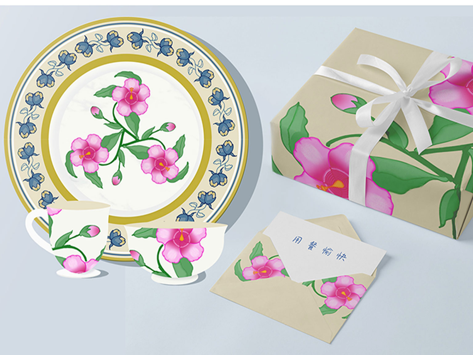 陶瓷花面设计_一个蛋黄仁er-站酷ZCOOL