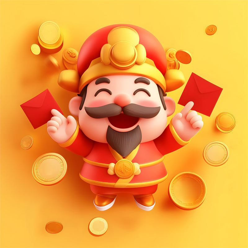 AI素材新年财神_大橙子0817-站酷ZCOOL