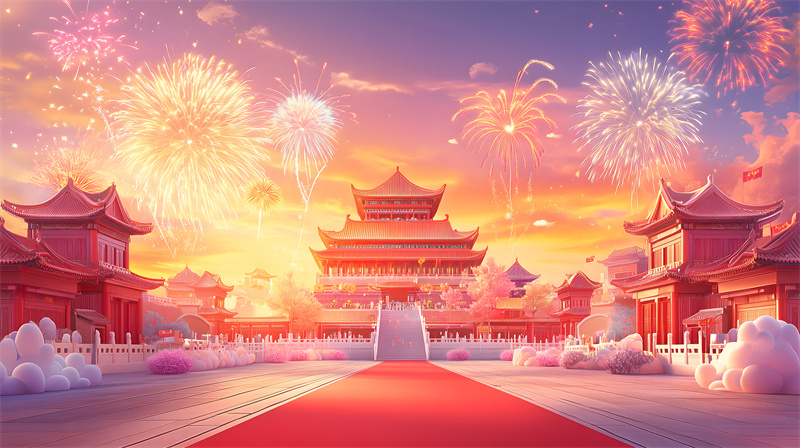 AI素材喜庆背景_大橙子0817-站酷ZCOOL