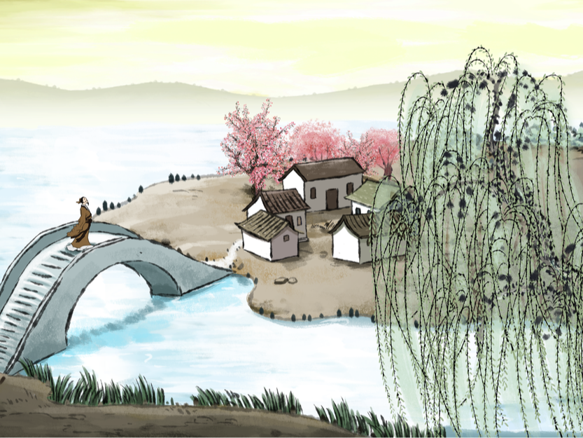 咏柳_阊阖-站酷ZCOOL