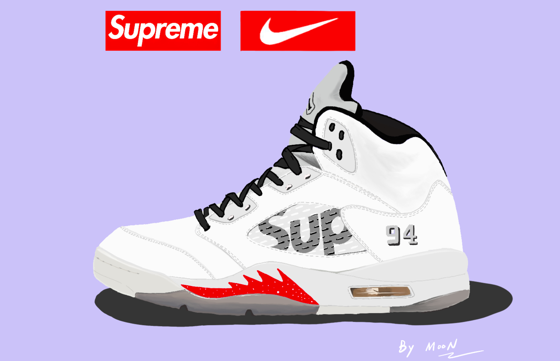 AJ5联名sup_沐MOON-站酷ZCOOL