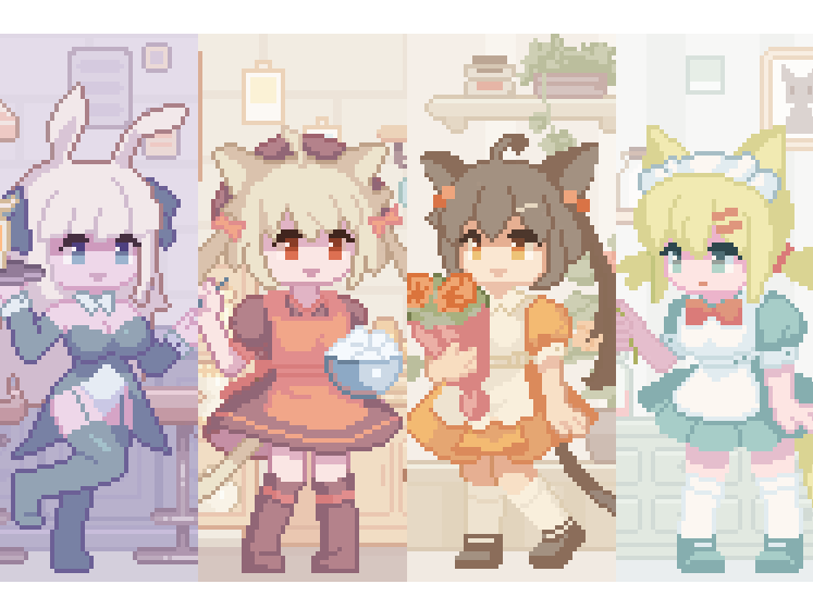 [像素画]小女仆_Pixel西泛-站酷ZCOOL