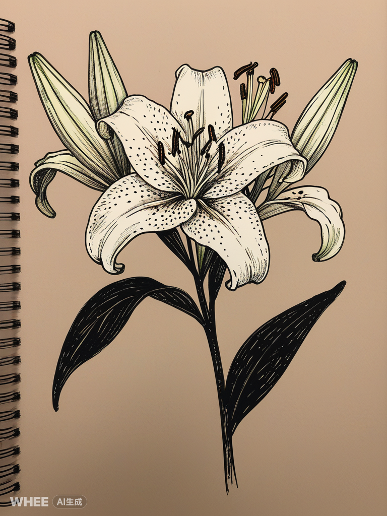 百合手绘_屁屁酱嗯-站酷ZCOOL