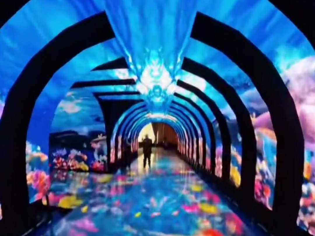 时光隧道LED显示屏沉浸式LED屏幕互动LED电子屏_联诚发-站酷ZCOOL