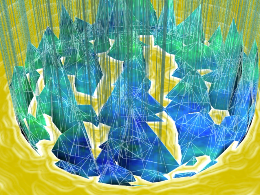 数字媒体艺术《千里江山岛》demo_潮白散人-站酷ZCOOL