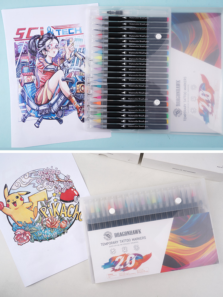 水彩笔详情页 产品摄影 _Z988591312-站酷ZCOOL