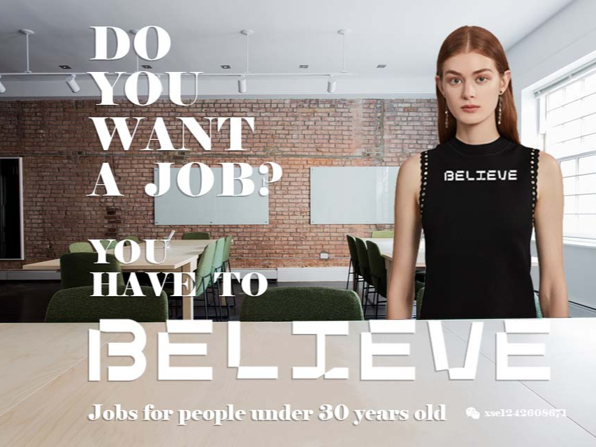 海报设计BELIEVE_ZOE_XIE106-站酷ZCOOL