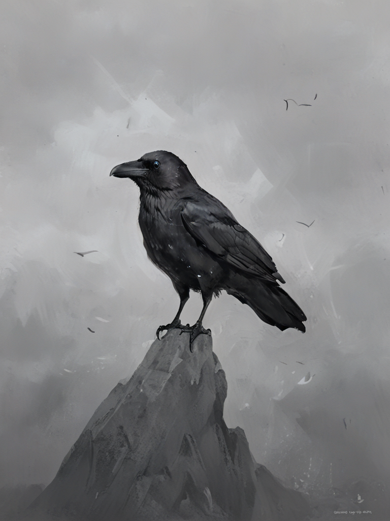 乌鸦_独one无two-站酷ZCOOL