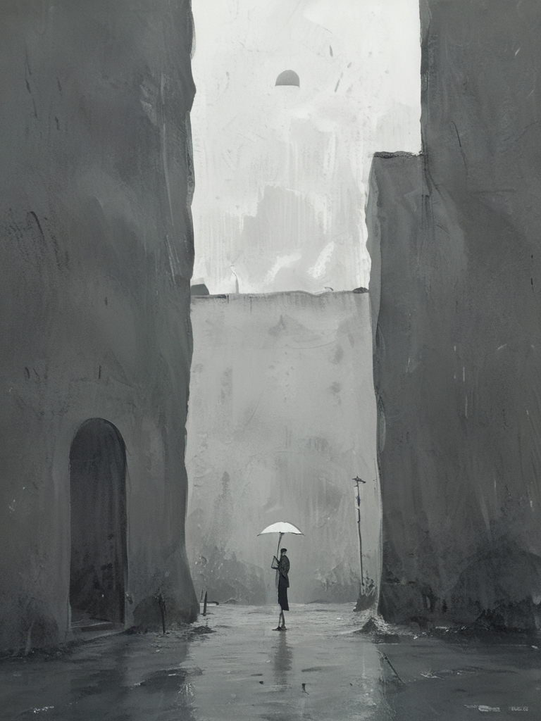 伞下的人_独one无two-站酷ZCOOL