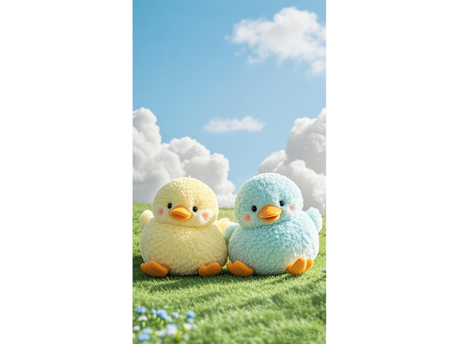 毛绒小动物海报-鸭子_kankanbei-站酷ZCOOL