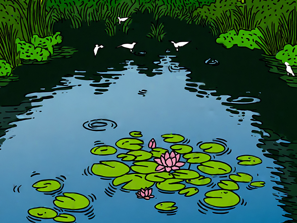 池塘_GGGboy-站酷ZCOOL