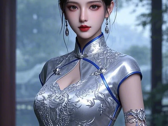 国漫女神旗袍_waakon-站酷ZCOOL